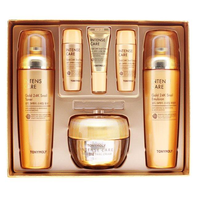 Tony Moly Intense Care Gold 24K Snail Skincare Set of 3 – Sensoo Skincare